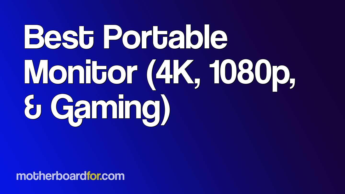 Best Portable Monitors in 2025 (4K, 1080p, & Gaming) - n5us.com